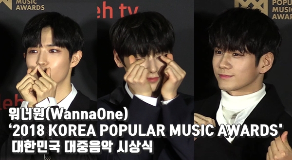 [liveen TV] 워너원(WannaOne), 워너블에 드리는 크리스마스 선물 같은 매력 하트 (2018KPMA)