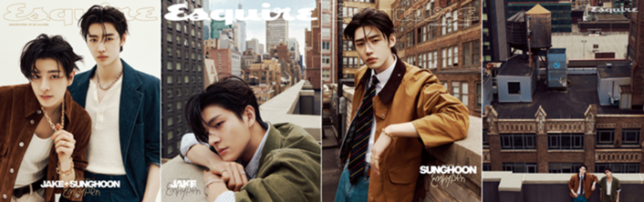 ENHYPEN's Jake and Sunghoon Turn Up the Heat in Esquire June Cover with Tiffany