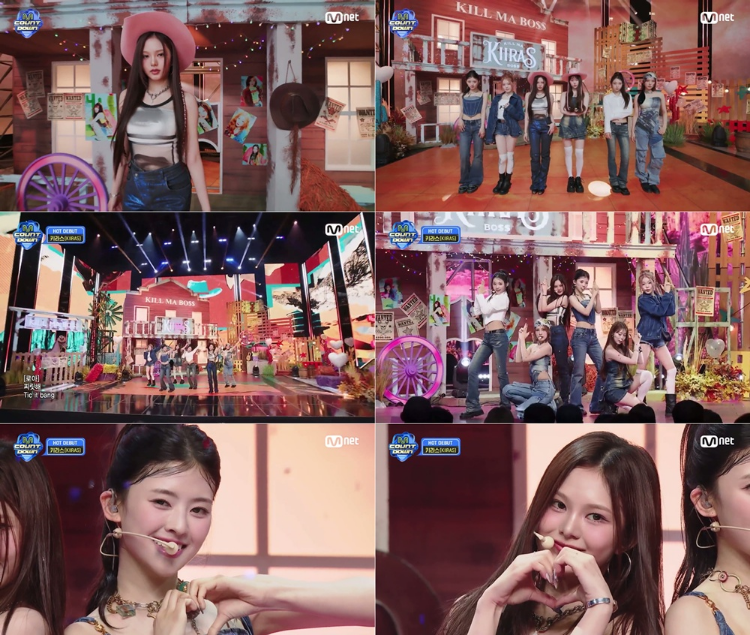 Super Rookie KIIRAS Delivers a Fierce Debut on Mnet's M Countdown with 'KILL MA BO$$'